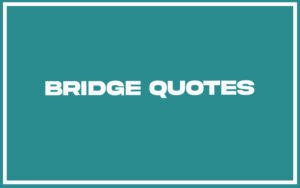 27 Top Bridge Quotes (with Explanations) - Life Success Journal