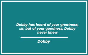 27 Dobby Quotes (with Explanations) - Life Success Journal