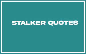 27 Top Stalker Quotes (with Explanation) - Life Success Journal
