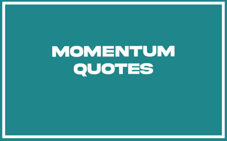 27 Top Momentum Quotes (with Explanation) - Life Success Journal