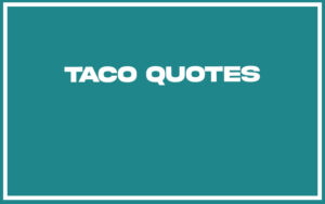27 Top Taco Quotes (with Explanation) - Life Success Journal