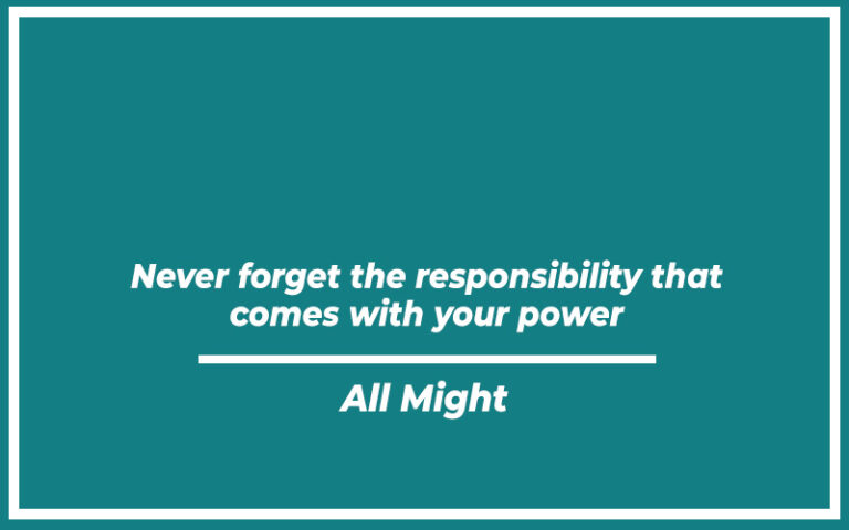 27 Top All Might Quotes (with Explanation) - Life Success Journal